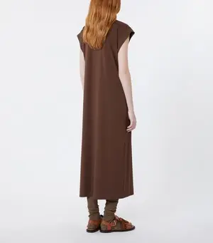 Max Mara Jersey Midi Dress - Brown