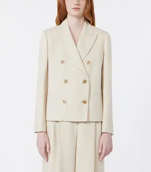 Max Mara Double-breasted Blazer - Beige