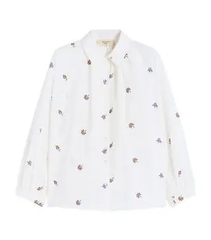 Max Mara Poplin Embroidered Shirt