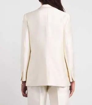 Sandro Satin Flower-corsage Blazer