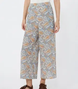 Max Mara Cropped Printed Trousers