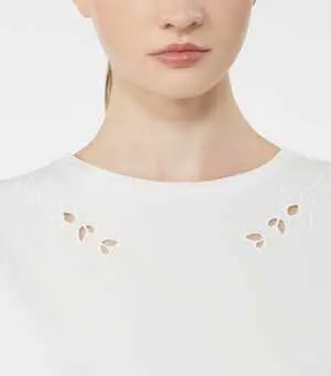 Max Mara Cotton Broderie Anglaise T-shirt