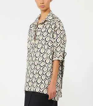 Max Mara Cotton Poplin Printed Shirt