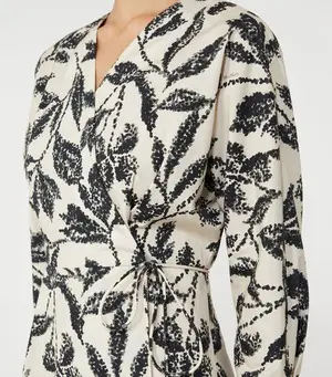 Max Mara Cotton Poplin Printed Midi Dress