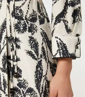 Max Mara Cotton Poplin Printed Midi Dress