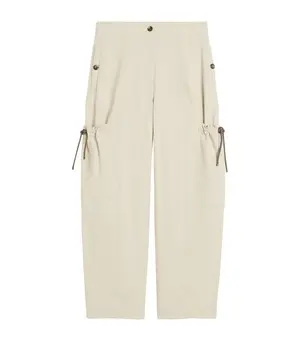 Max Mara Stretch-cotton Cargo Trousers