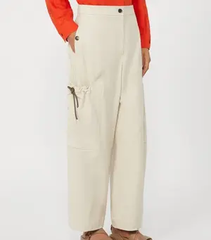 Max Mara Stretch-cotton Cargo Trousers
