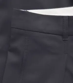 ME+EM Wool Pleated Tapered Trousers