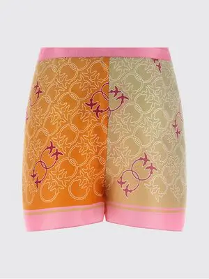 Pinko High-waisted Printed Silk Blend Shorts