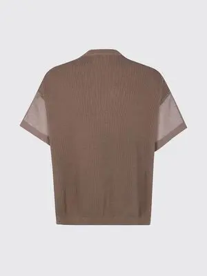 Brunello Cucinelli Cotton Knit Top - Brown