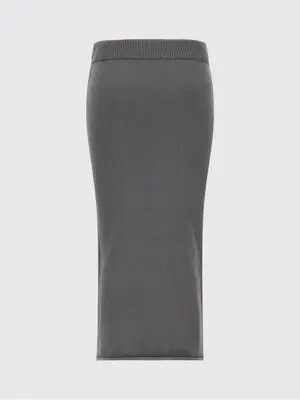 ENTIRE STUDIOS Cotton Knit Pencil Skirt - Grey
