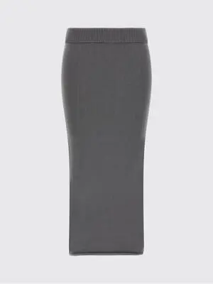 ENTIRE STUDIOS Cotton Knit Pencil Skirt - Grey