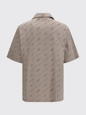 Off-White Viscose Shirt With Logo