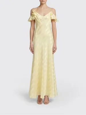 SELF-PORTRAIT Polyester Regimental Stripe Maxi Dress