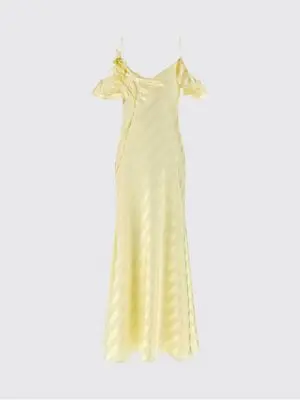 SELF-PORTRAIT Polyester Regimental Stripe Maxi Dress