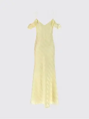 SELF-PORTRAIT Polyester Regimental Stripe Maxi Dress