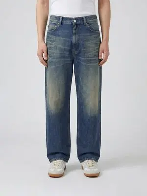 MAISON MARGIELA Wide Leg Distressed Denim Jeans - Blue