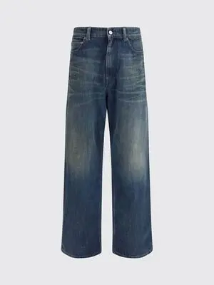 MAISON MARGIELA Wide Leg Distressed Denim Jeans