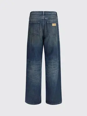 MAISON MARGIELA Wide Leg Distressed Denim Jeans