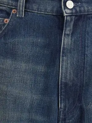 MAISON MARGIELA Wide Leg Distressed Denim Jeans