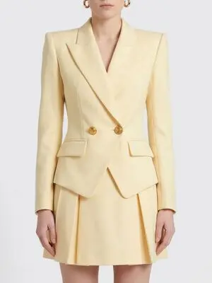 Balmain Double Breasted Jacket - Yellow