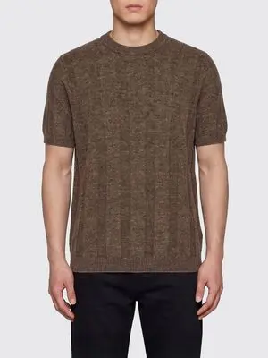Brunello Cucinelli Ribbed Knit Short Sleeve Pullover