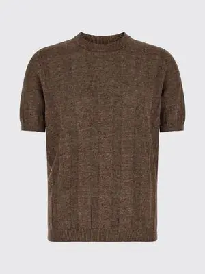 Brunello Cucinelli Ribbed Knit Short Sleeve Pullover