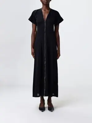 LEMAIRE Midi Dress With Zipper - Brown