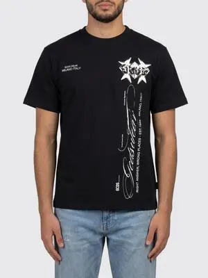 Gcds Printed Cotton T-shirt - Black