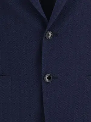 Tagliatore Single-breasted Wool Blend Blazer