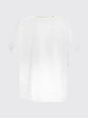 Soeur Organic Cotton Asymmetrical Neckline T-shirt - White