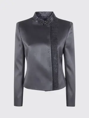 Giorgio Armani Embellished Stand Collar Jacket