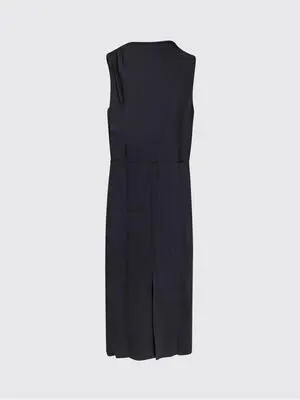 Soeur Gemma Draped Organic Cotton Midi Dress - Black