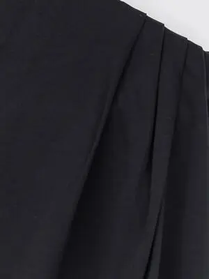 Soeur Gemma Draped Organic Cotton Midi Dress - Black