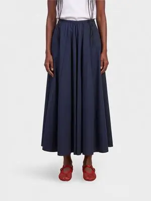 Aspesi Cotton Midi Skirt - Blue