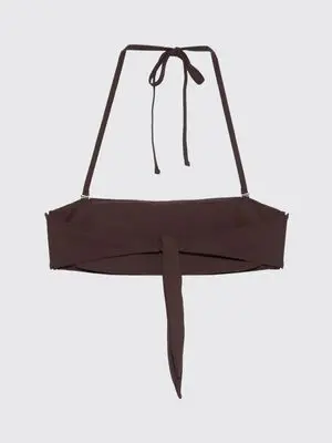 Brunello Cucinelli Embellished Bandeau Bikini Top - Brown