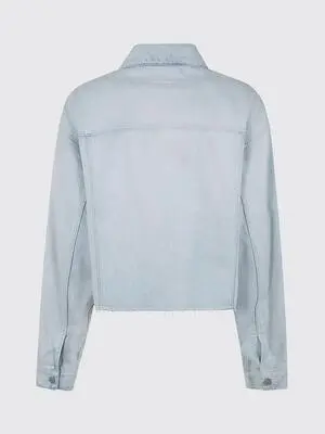 MAISON MARGIELA Denim Jacket With Tie Detail - Blue