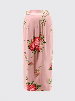 Dolce & Gabbana Floral Print Pencil Skirt - Pink