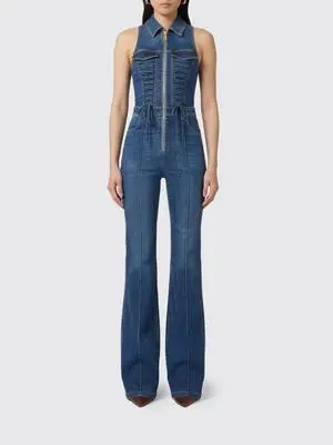 Elisabetta Franchi Denim Jumpsuit - Blue