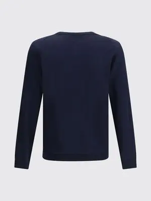 ROBERTO COLLINA Cotton Crew Neck Pullover - Navy