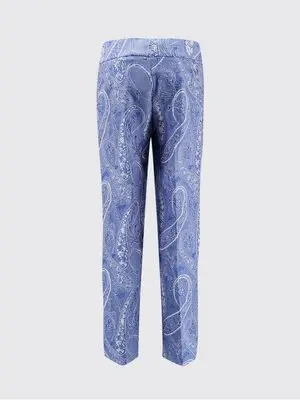 Etro Paisley Print Trousers - Blue