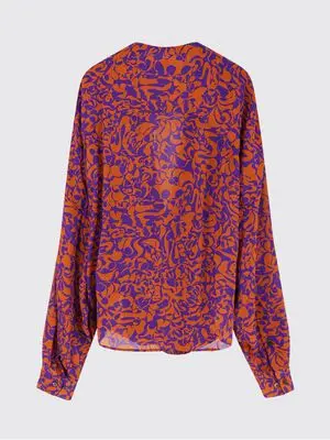 Dries Van Noten Abstract Print Viscose Crêpe Blouse