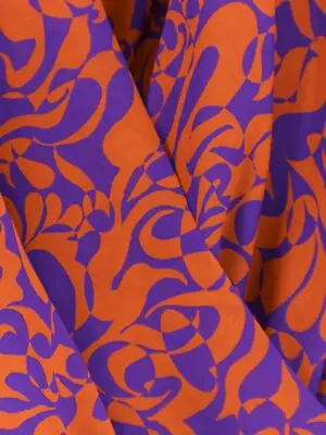 Dries Van Noten Abstract Print Viscose Crêpe Blouse