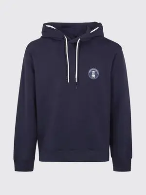 Emporio Armani Cotton Blend Hoodie - Blue