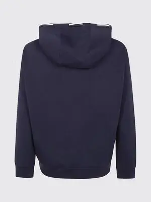 Emporio Armani Cotton Blend Hoodie - Blue