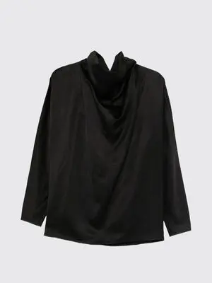 TOTEME Satin Blouse With Tie Scarf Neck - Black
