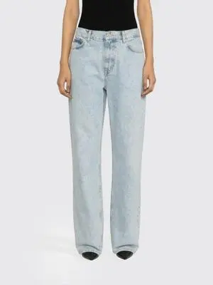 Wardrobe.NYC Straight Leg Jeans - Blue