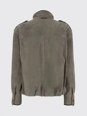 Brunello Cucinelli Suede Utility Jacket - Brown