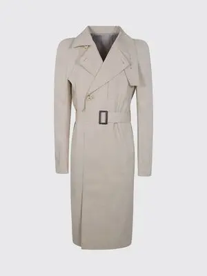 Rick Owens Double Breasted Trench Coat - Nude