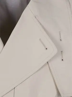 Rick Owens Double Breasted Trench Coat - Nude